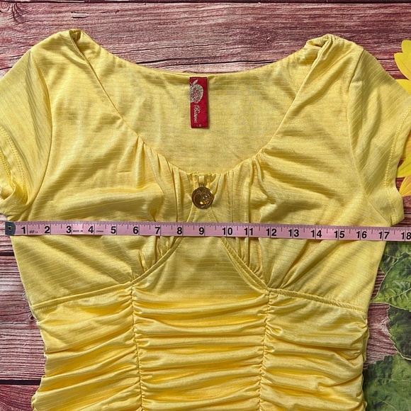 Apple Bottoms | Dresses | Y2k Apple Bottoms Dress Yellow L | Poshmark